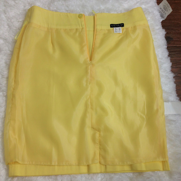 VENUS | Skirts | Venus Yellow Pencil Skirt | Poshmark